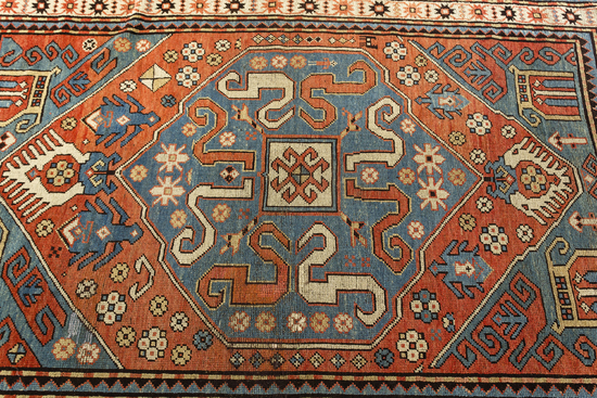 Antique Caucasian Cloudband Kazak Rug Circa 1880 - Antique Rugs