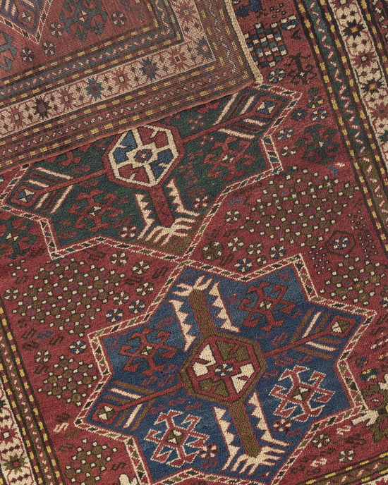 Antique Caucasian Kazak Rug Circa 1880. - Antique Rugs